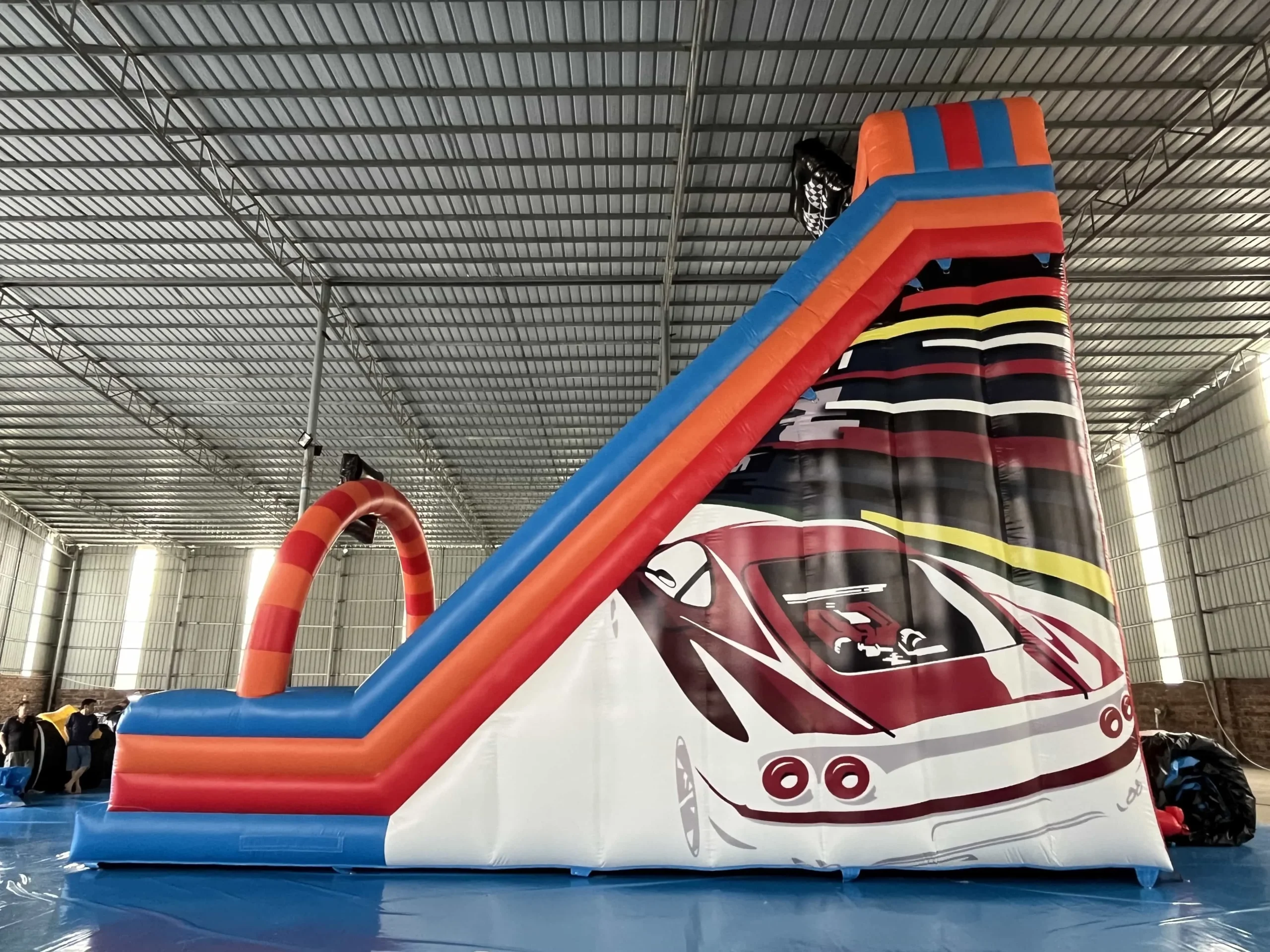 10M Inflatable Race Track Theme with Slide - Minyefun